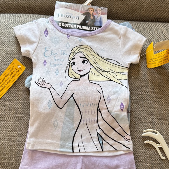 Disney | Pajamas | Disney Frozen Ii Elsa Cotton Pajama Set White And ...